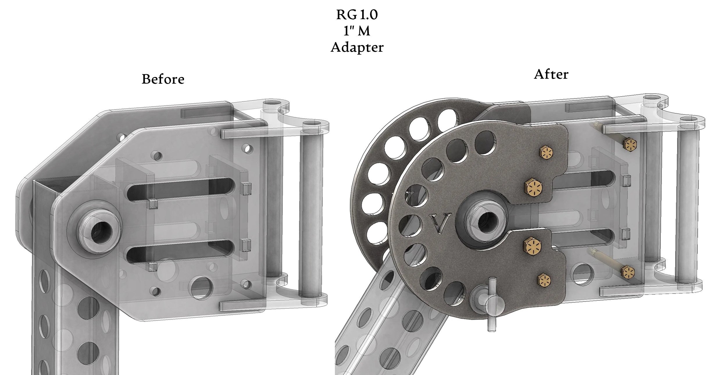 Vendetta 180° Adapters for 1" RG-M 1.0 Lever Arms – Vendetta Strength ...